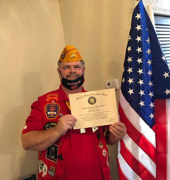 Devil Dog Pound 335, 2020 Pack Dog of the Year, Named