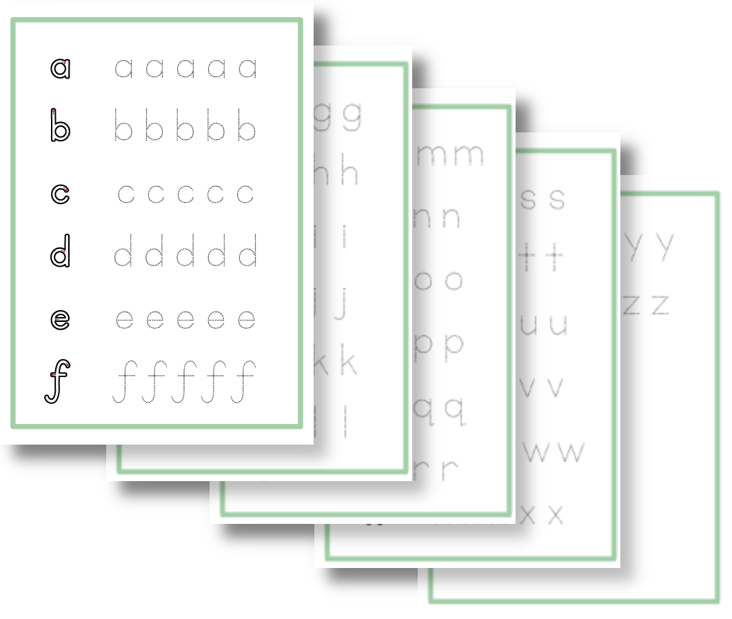 Lowercase Alphabet Formation and Tracing | Acorns to Oak Trees