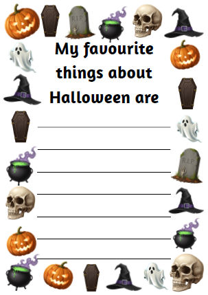 My favourite things about Halloween are | Acorns to Oak Trees