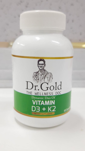 Dr Gold Vitamin D3K2 Supplement | 60 Capsules | Bone Health, Immunity ...