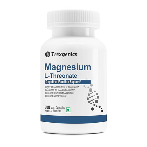 Trexgenics Magnesium L Threonate India | Brain Health Veg Capsules