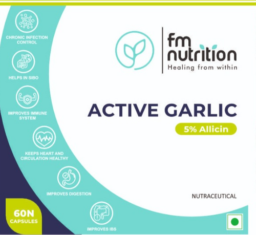 Active Garlic I 5% Allicin I 60 Veg capsule | FunctionalMedClinic
