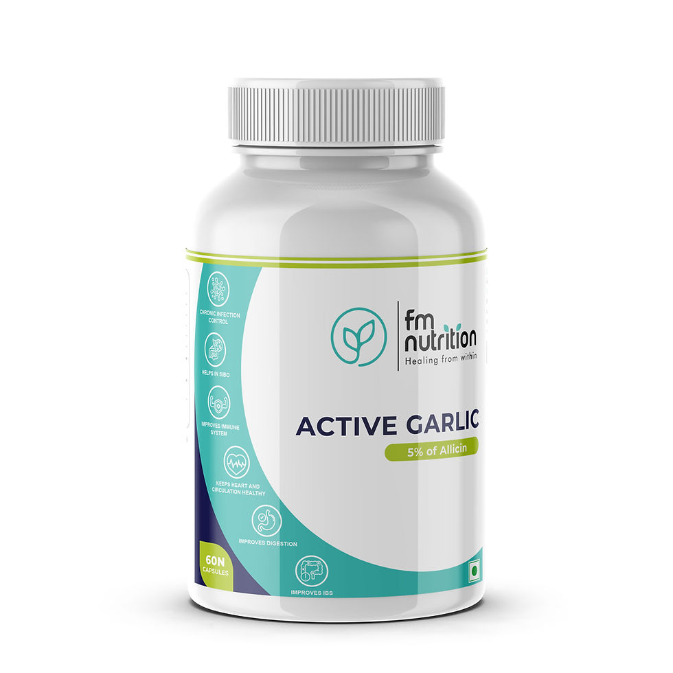 Active Garlic I 5% Allicin I 60 Veg capsule | FunctionalMedClinic