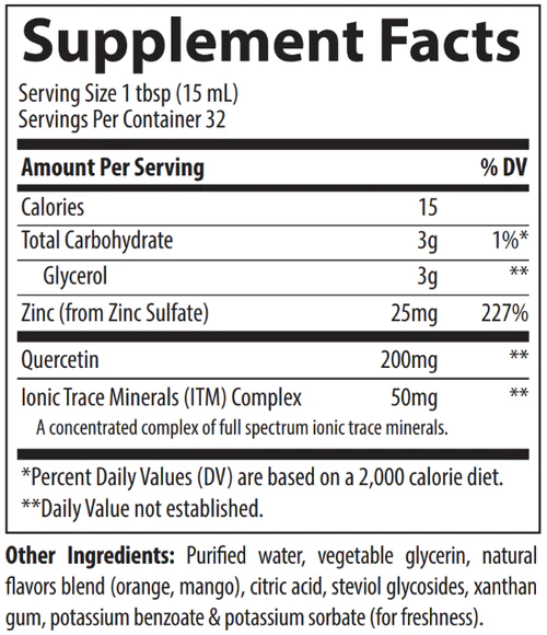 Liquid Zinc +Quercetin | FunctionalMedClinic