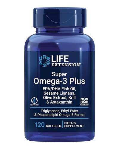 Life Extension Super Omega 3 Supplement - 2350mg - 120 Soft gels