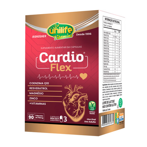 Cardio Flex em cápsulas 750 mg | Unilife | Unilife Vitamins