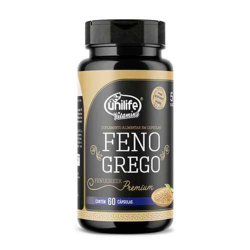 Feno Grego Premium em cápsulas 410 mg | Unilife | Unilife Vitamins