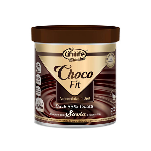 Choco Fit - Achocolatado Diet Instantâneo 200 g | Unilife | Natuforma