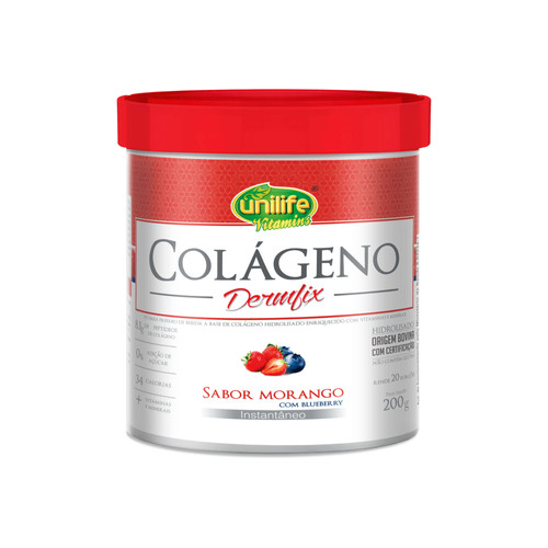 Colágeno Hidrolisado Dermfix em pó - Sabores | Unilife | Natuforma