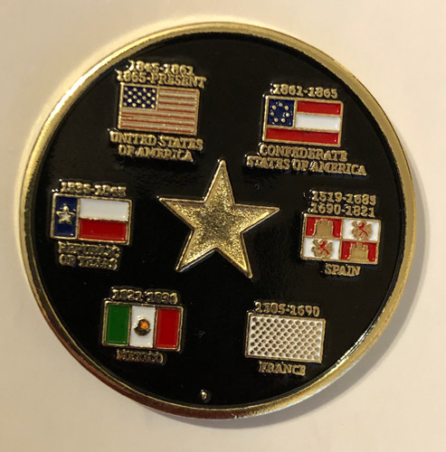 Texas Challenge Coin - Six Flags of Texas | puzzometry
