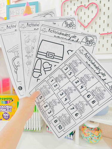 Cuadernillo de Navidad Preescolar | Material Didáctico Rayitas