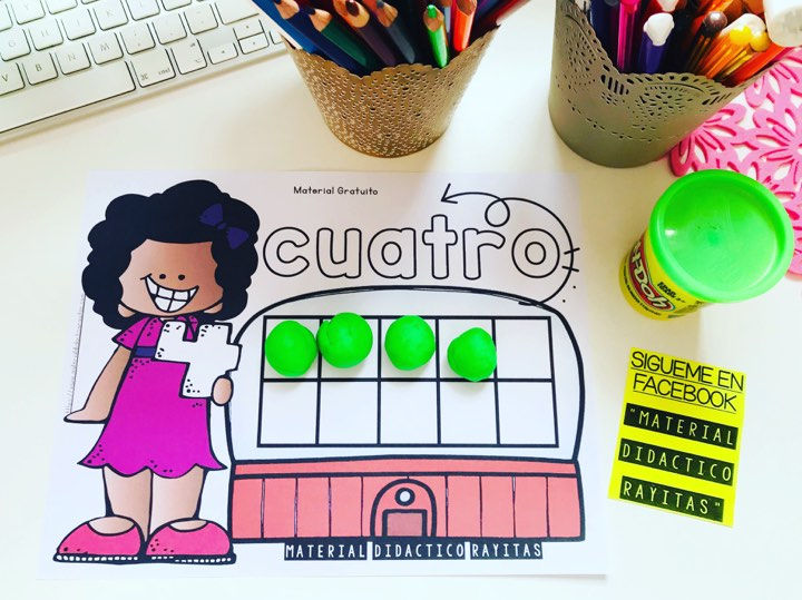 Contando del 1 al 10 con Plastilina