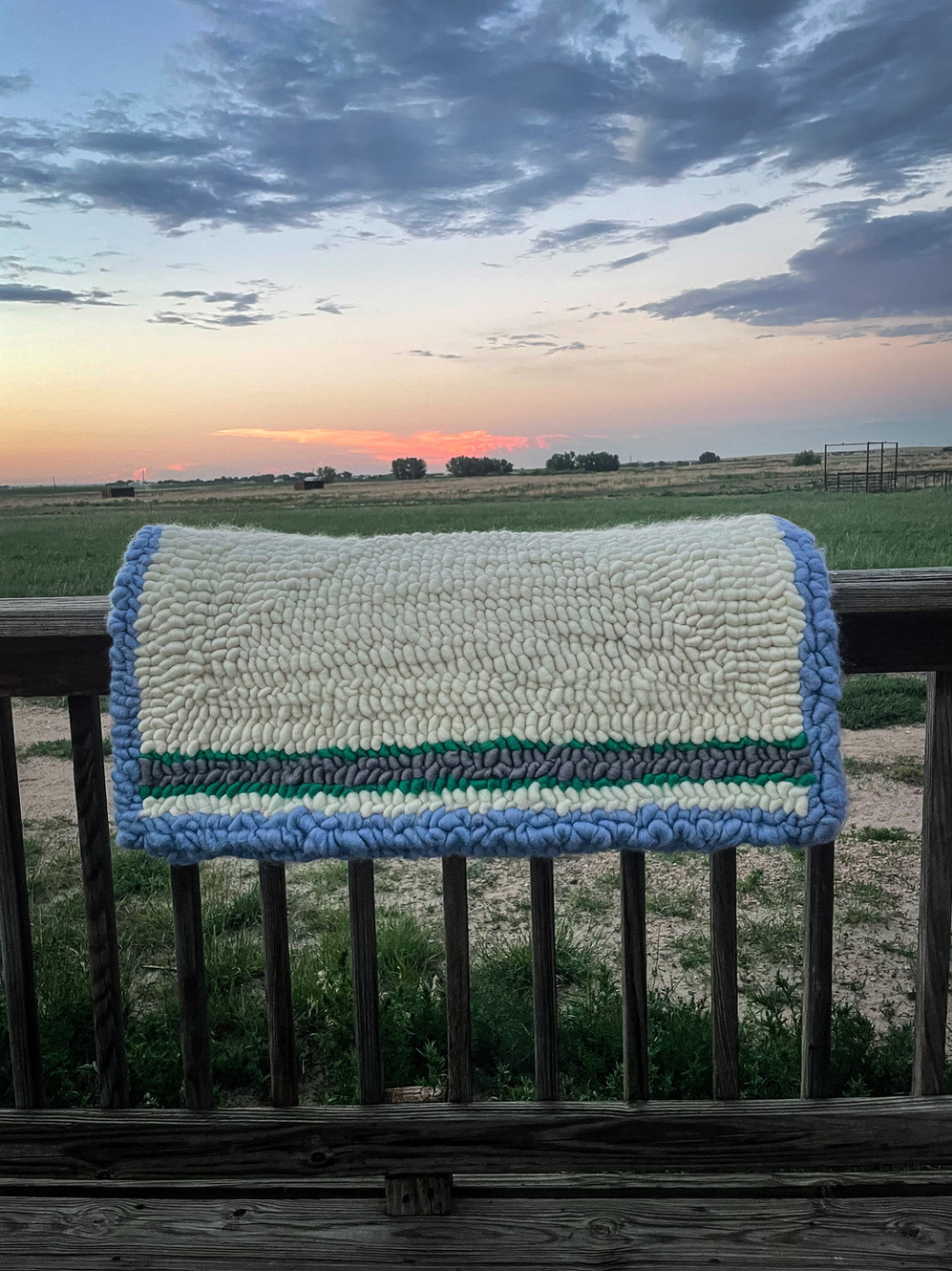 War Knot Wool | Custom Pulled Wool Saddle Pads