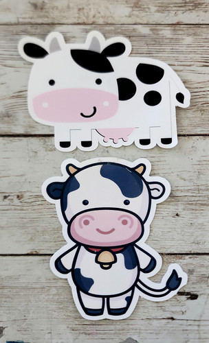Happy Cow Sticker Set | MisfitCrafterStudio