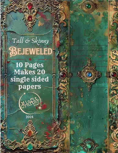 Bejeweled Tall & Skinny Digi Paper Set | MisfitCrafterStudio