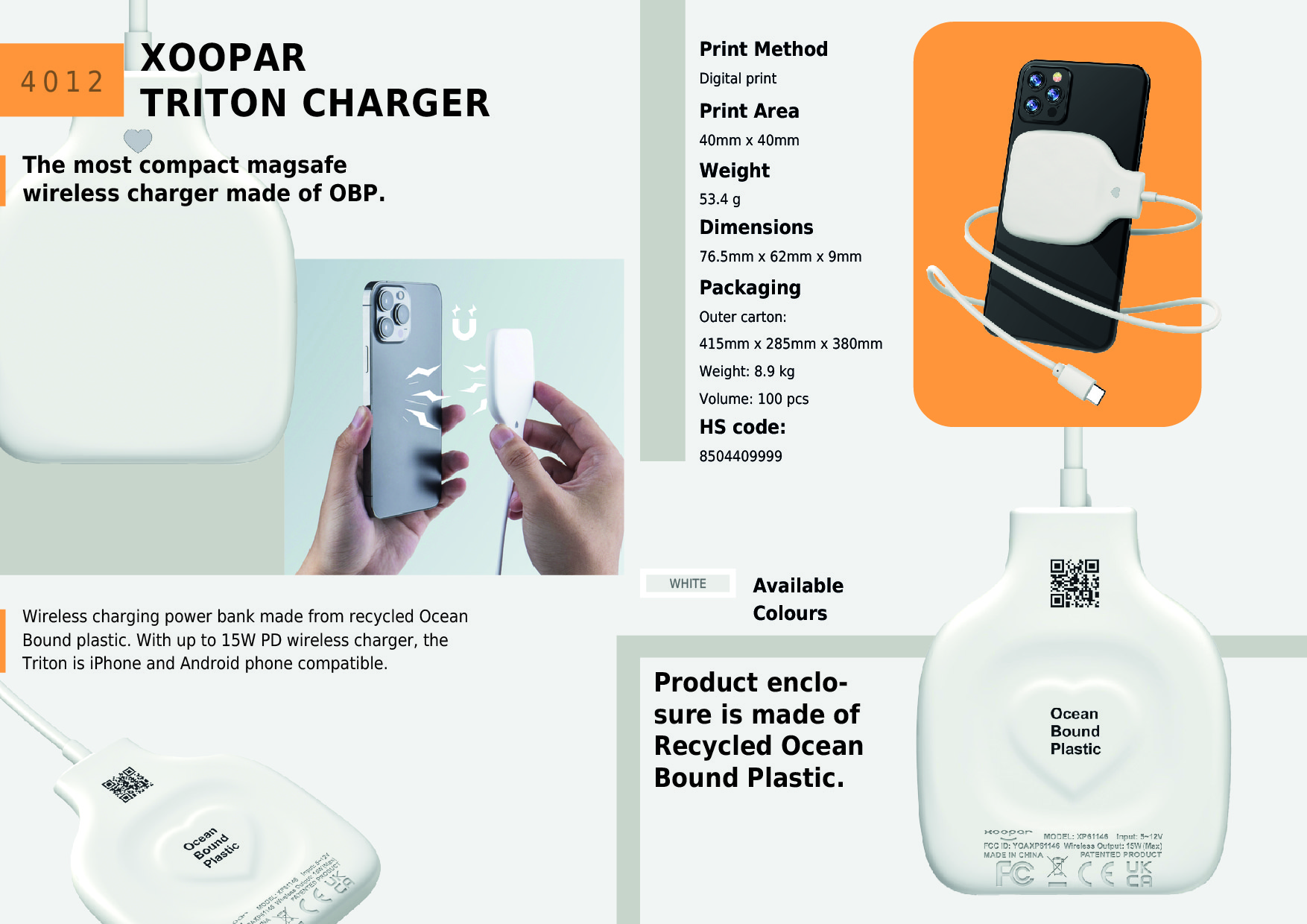 4012 | Xoopar Triton Fast Wireless Charger | DTI