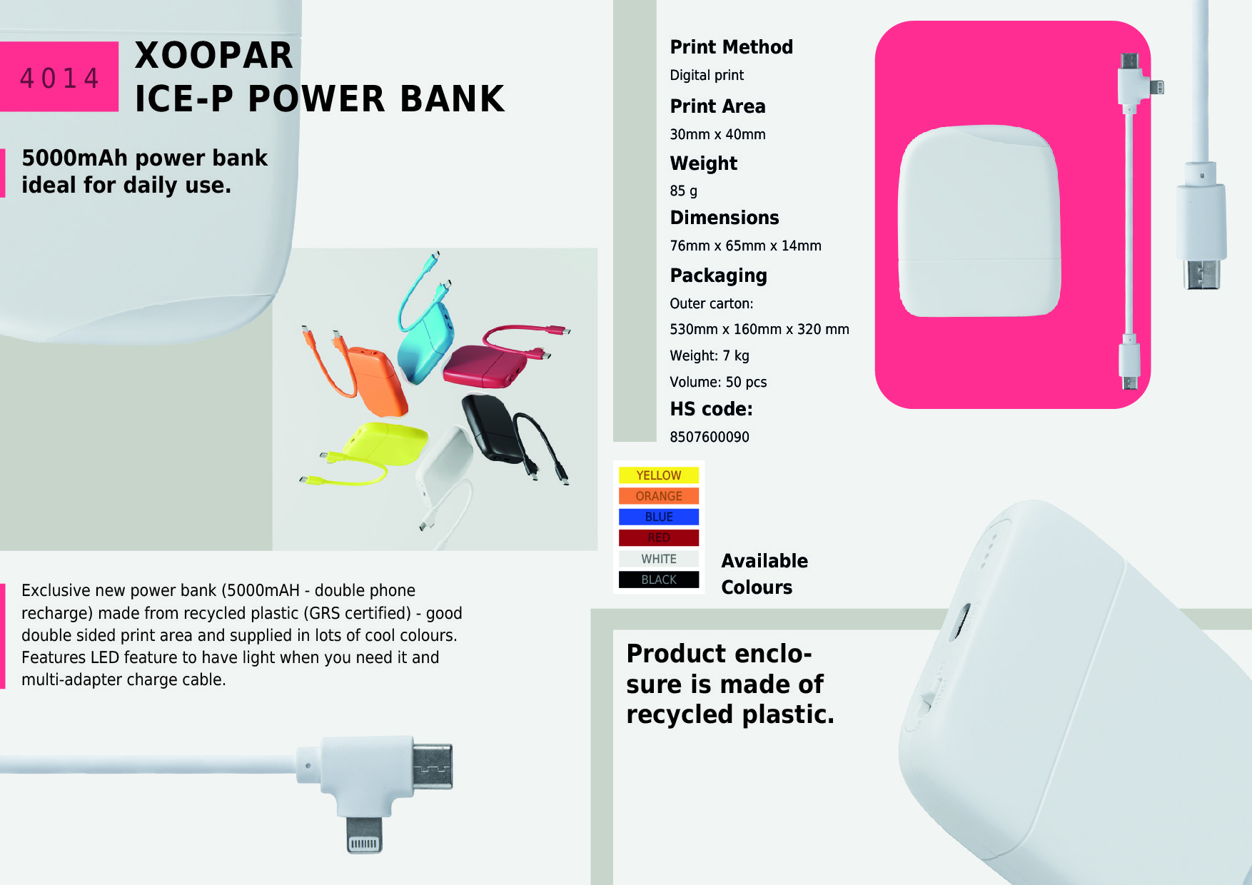 4014 | XOOPAR ICE-P POWER BANK | DTI