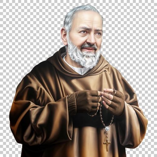 São Padre Pio de Pietrelcina PNG Sem Fundo em Alta Resolução HD | Loja ...