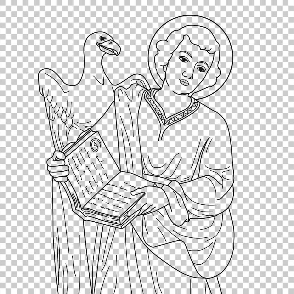 Saint John the Evangelist and Apostle | Free Download Contour ...