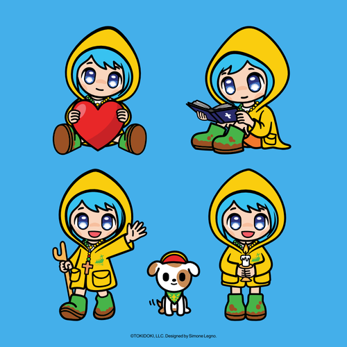 Luce Mascote Jubileu de Esperança 2025 Ilustração Vetorial Colorida ...