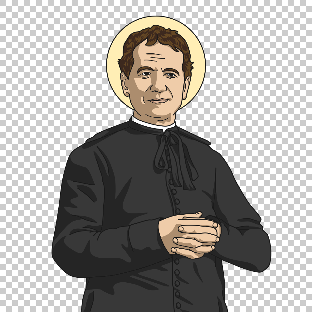 San Juan Don Bosco | Descarga gratuita Ilustración a color sin fondo en PNG