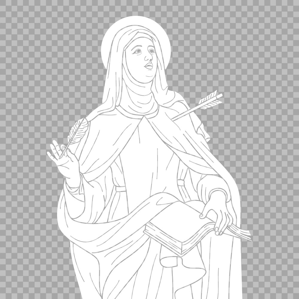 Santa Teresa De Jesus De ávila Download Grátis Ilustração