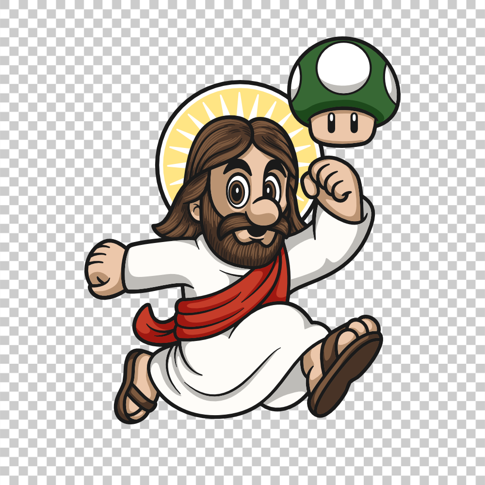 Jesus Christ Game Super Mario style | Free Download Colorful ...