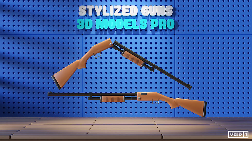 Stylized Guns 3D Models PRO