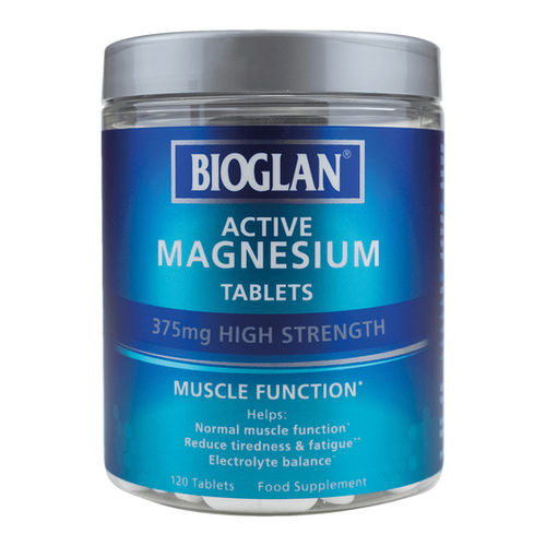 Bioglan Active Magnesium Tablets - 120 Tablets | Bioglan.me
