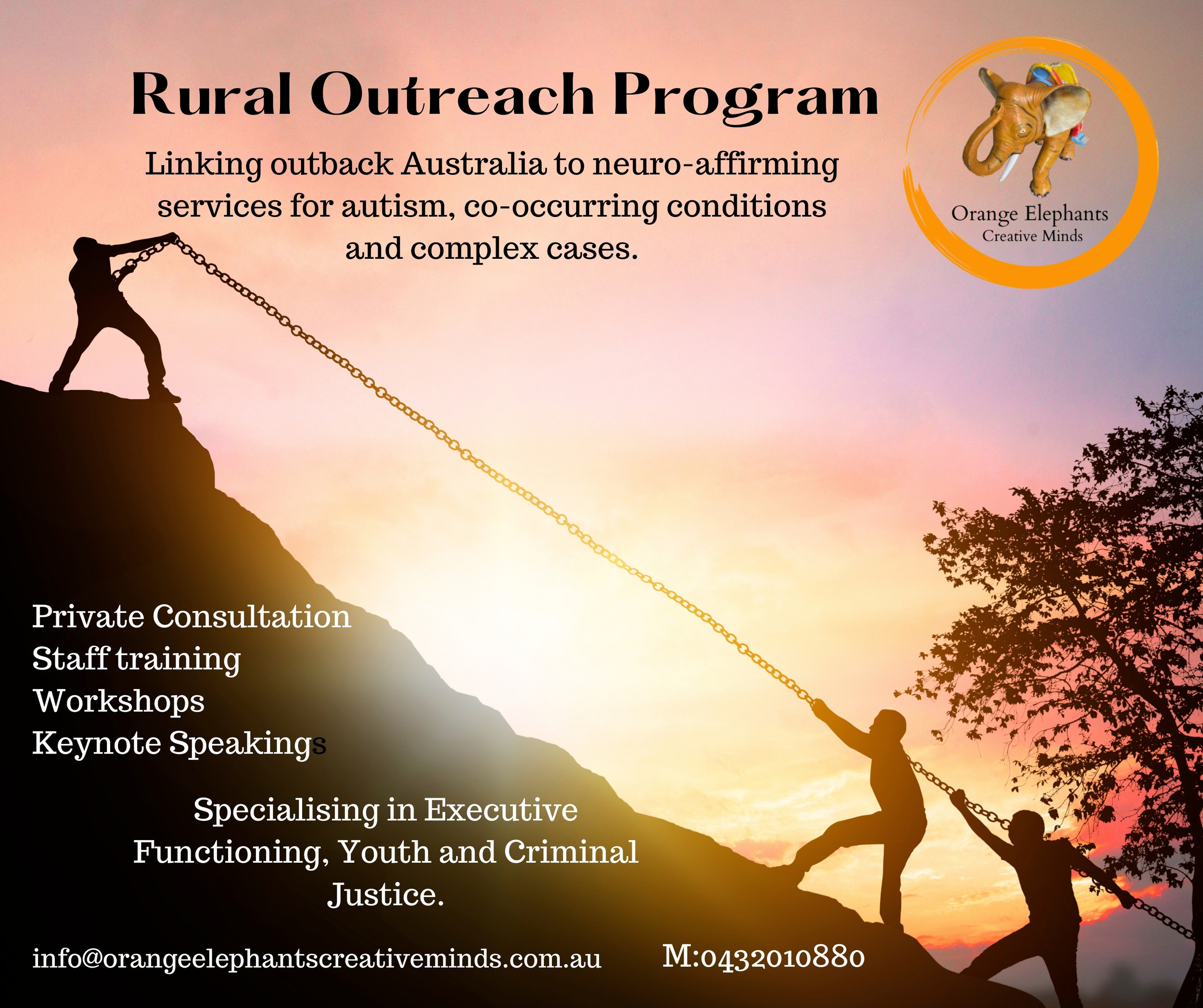 Rural Outreach Program: autism, co-occuring conditions and complex cases.