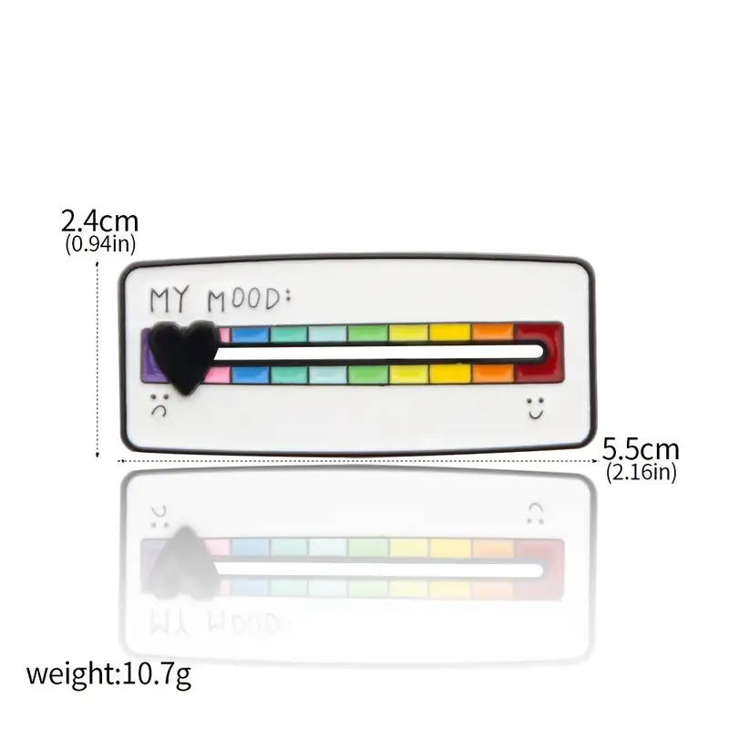 My Mood Indicator pin/brooch | Orange Elephants CM