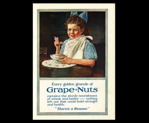 1919 Post Grape Nuts Original Magazine Ad - Normal Rockwell ...