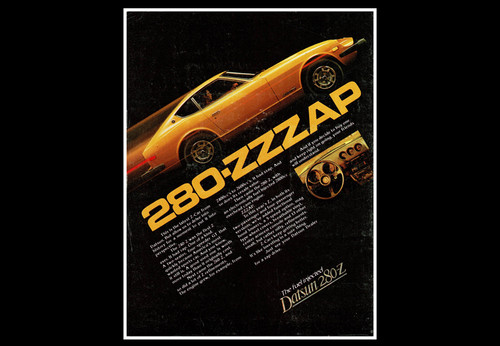 1976 Datsun 280Z Original Magazine Ad | FlashbacksUSA