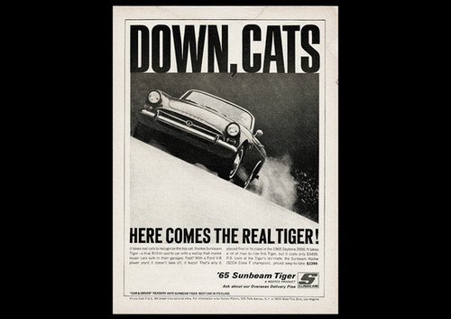 1965 Sunbeam Tiger Original Magazine Ad | FlashbacksUSA