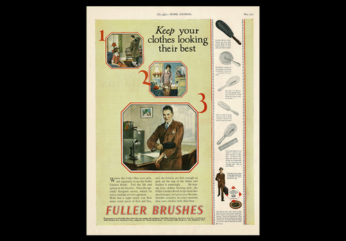 1925 Fuller Brushes Original Magazine Ad | FlashbacksUSA