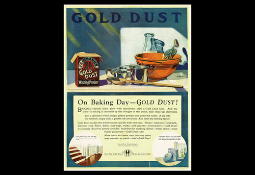 1924 Gold Dust Washing Powder Original Magazine Ad | FlashbacksUSA