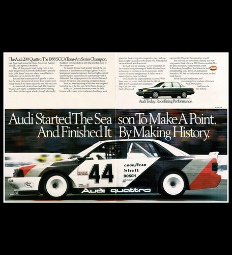 1989 Audi 200 Quattro Race Car - SCCA Trans Am Series Champ Original ...