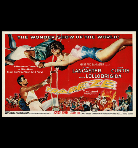1956 Tony Curtis "Trapeze" Movie Original Magazine Ad | FlashbacksUSA
