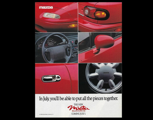 1990 Mazda Miata Original Magazine Ad | FlashbacksUSA