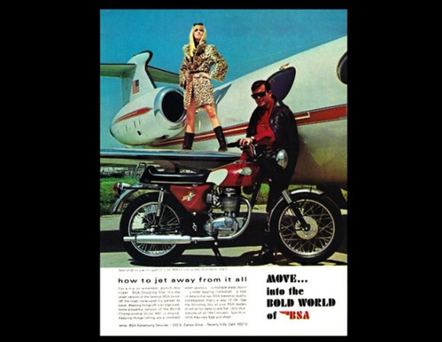 1968 BSA Shooting Star Motorcycle Original Magazine Ad | FlashbacksUSA