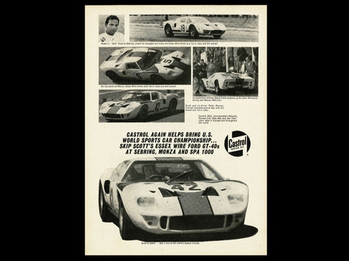 1966 Ford GT40 Original Magazine Ad | FlashbacksUSA