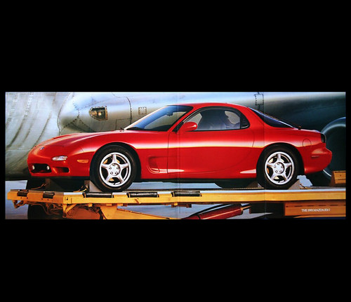 1992 Mazda RX7 Original Magazine Poster Size Fold Out Ad | FlashbacksUSA