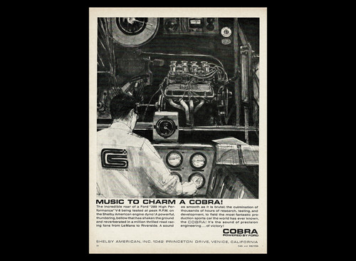 1963 Shelby Cobra Original Magazine Ad | FlashbacksUSA