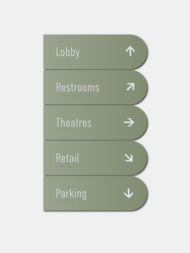 Directional Capsule Sign – Tactile & Braille | Made by Boto ...