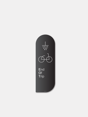 End of Trip (EOT) Sign Speech Bubble – Tactile & Braille | Made by Boto ...