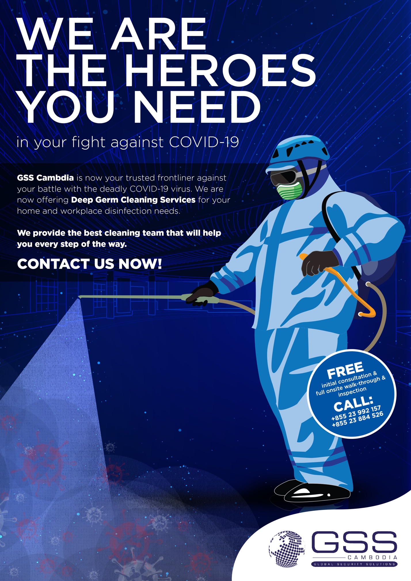 GSS Cambodia Security Guards CCTV Alarms Body Guards