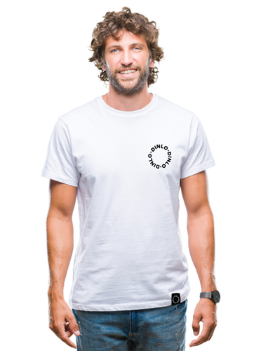 Mens White Original Dinlo Tshirt | Dinlo