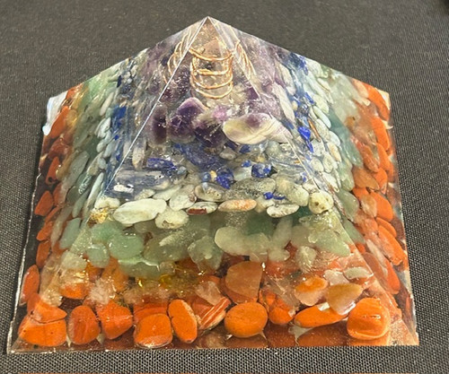 Large Wide Chakra Pyramid | lighthouse-crystals