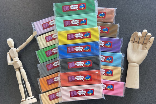 Plasticine One Colour Slab 400g - Assorted Colours | Let's Animate