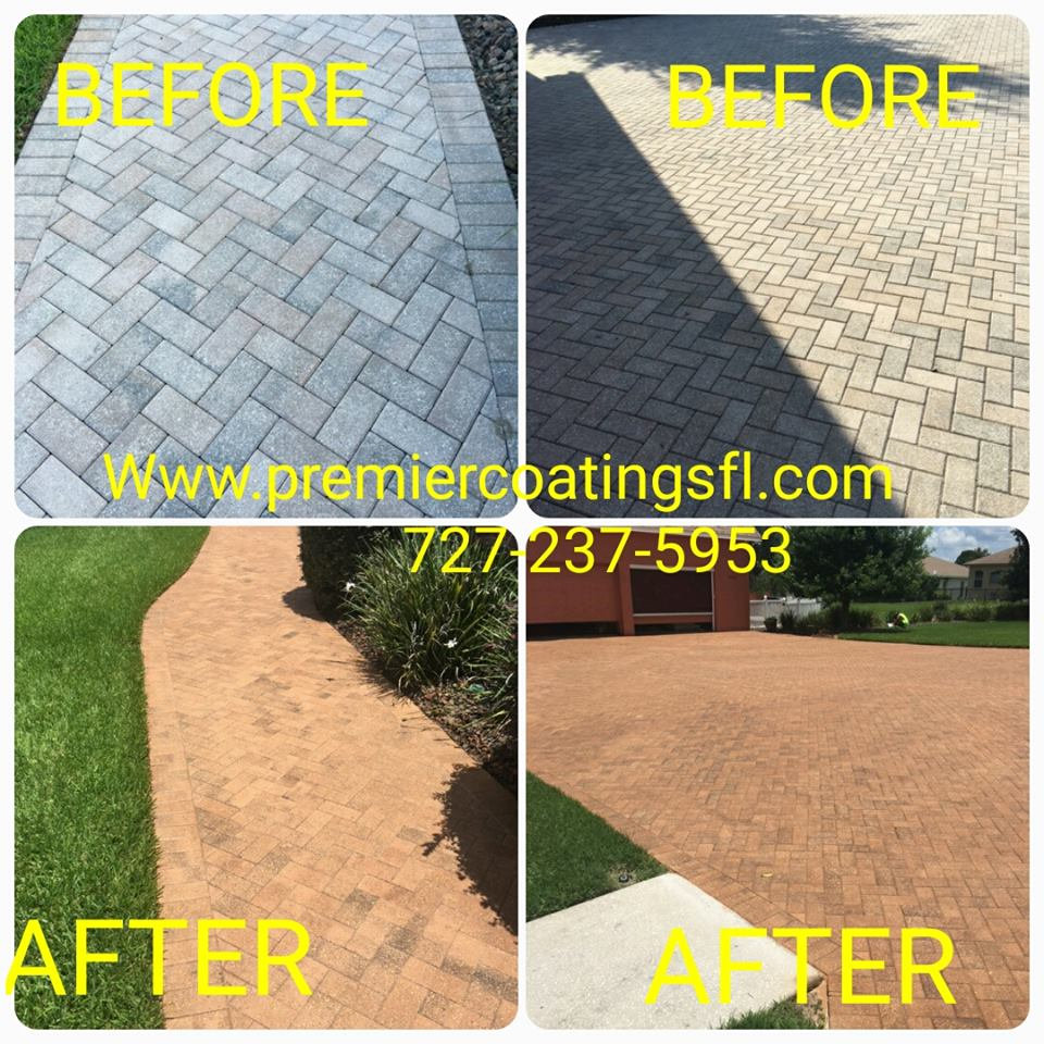 Brick Paver Color Restoration | Spring Hill